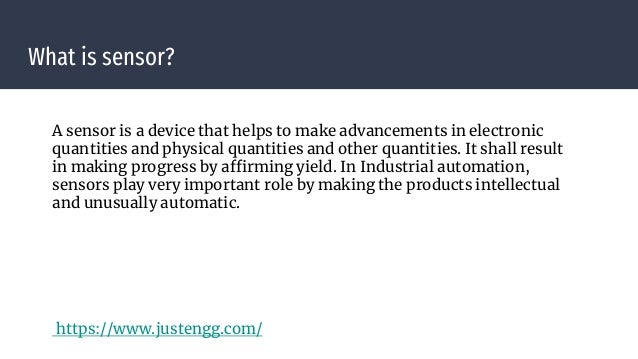 What is Sensor and what are types of Sensor? | PDF