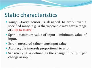Sensor and transducers | PPT