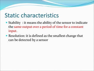 Sensor and transducers | PPT