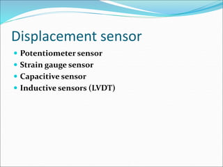 UNIT - 1 -INTRODUCTION-Sensor and transducers-ME6702– MECHATRONICS | PPT