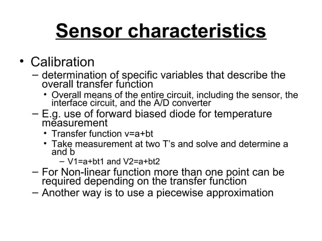 Sensor and transducers lect 1 | PPT | Computer Peripherals | Computing