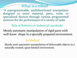 Sensor based motion control of mobile car robot | PPTX