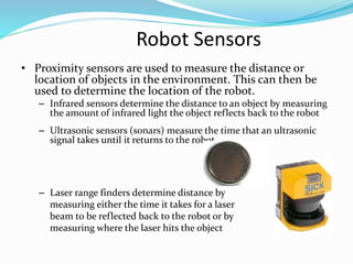 Sensor based motion control of mobile car robot | PPTX
