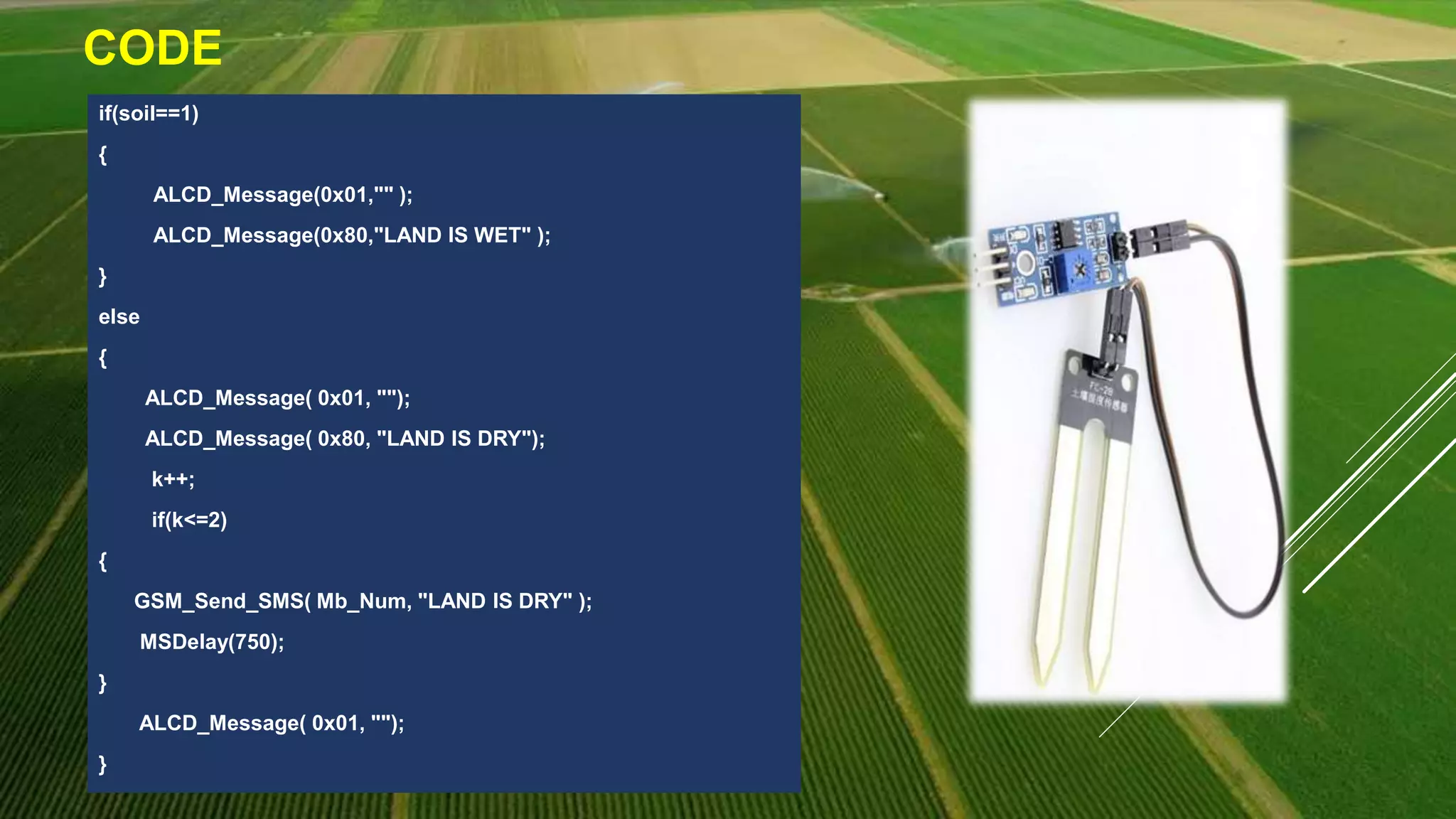 Sensor based smart agriculture system | PPTX