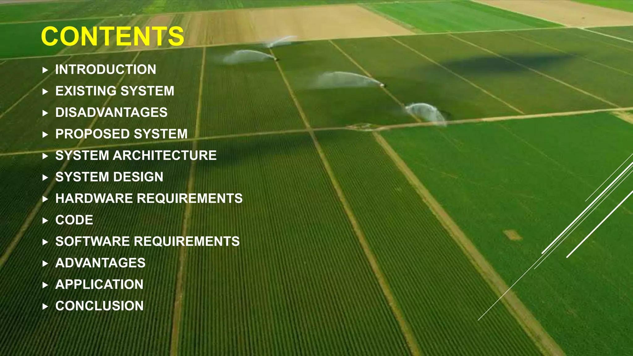Sensor based smart agriculture system | PPTX