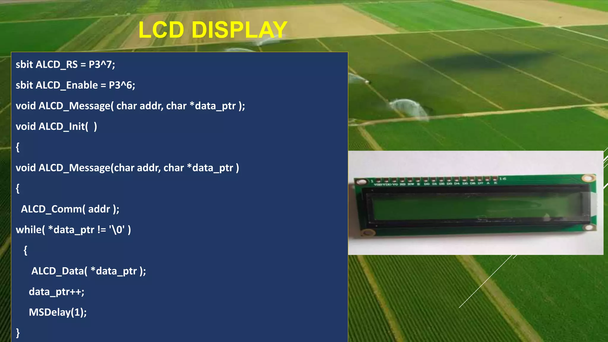 Sensor based smart agriculture system | PPTX
