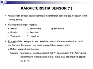Sensor dan aktuator | PDF