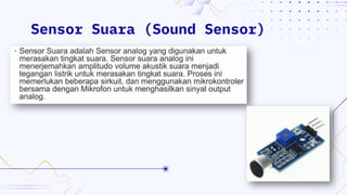MATERI SENSOR DAN AKTUATOR PADA MICROCONTROLLER | PDF