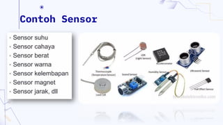 MATERI SENSOR DAN AKTUATOR PADA MICROCONTROLLER | PDF