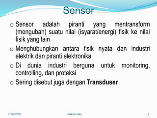 Sensor dan transduser (30 juni 2020) | PPT