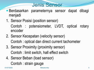Sensor dan transduser (30 juni 2020) | PPT