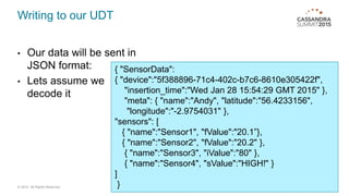 Storing Sensor data using User Defined Types | PPTX