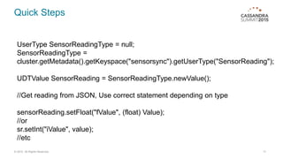 Storing Sensor data using User Defined Types | PPTX