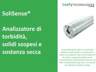 Sensore di solidi sospesi | PPT