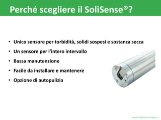 Sensore di solidi sospesi | PPT