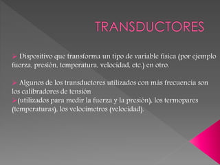 Sensores y transductores | PPSX