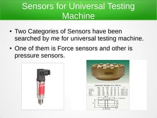 Sensor For UTM | ODP