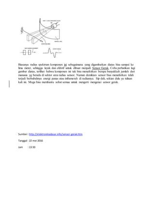 Sensor gerak | PDF