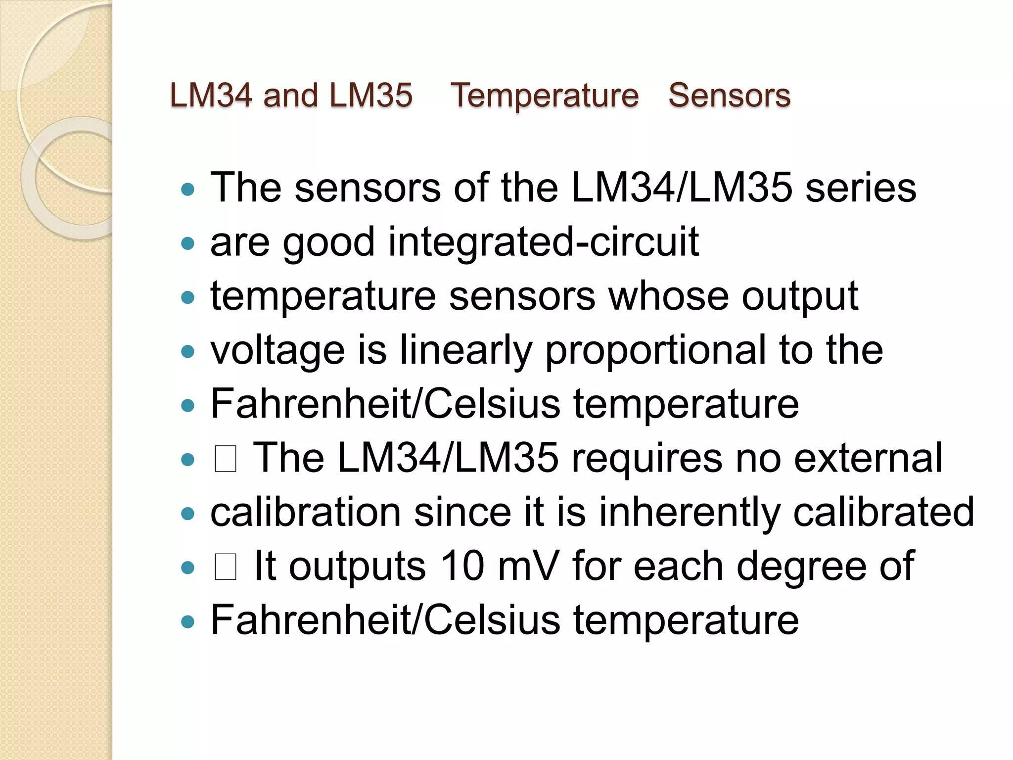 Sensor interfacing in 8051 | PPTX