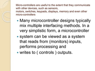 Sensor interfacing in 8051 | PPTX