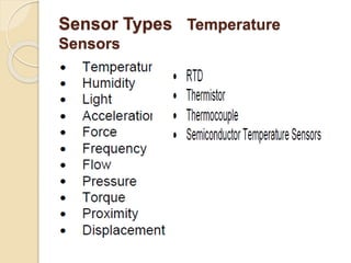 Sensor interfacing in 8051 | PPTX