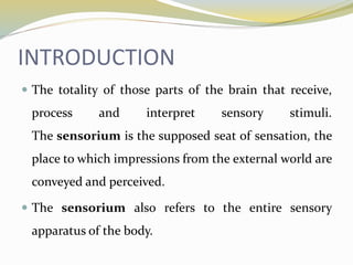 Sensorium (unconsciousness) | PPTX