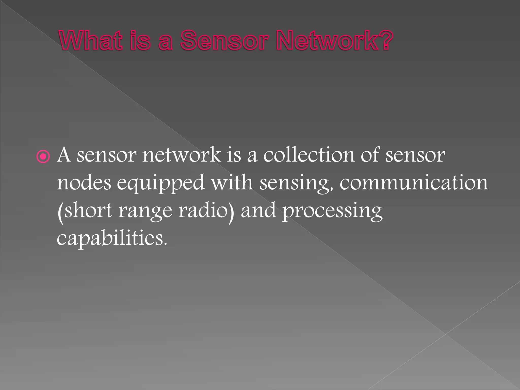 Sensor network | PPT