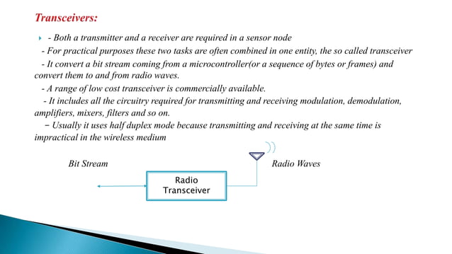Sensor Node Hardware And Network Architecture Pptx