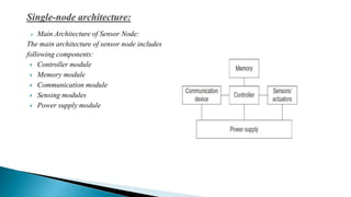 Sensor node hardware and network architecture | PPTX