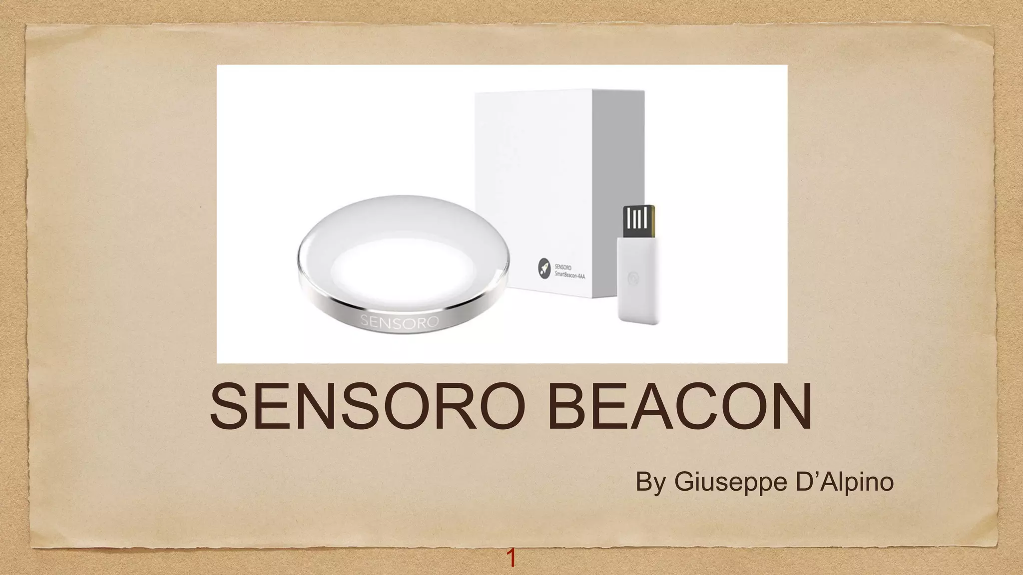 Sensoro beacon | PPT