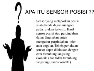 Sensorposisi | PPTX