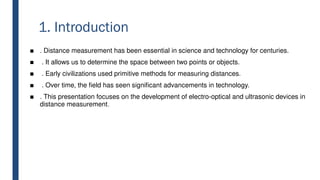 distance measurement sensor using Arduino . | PPT