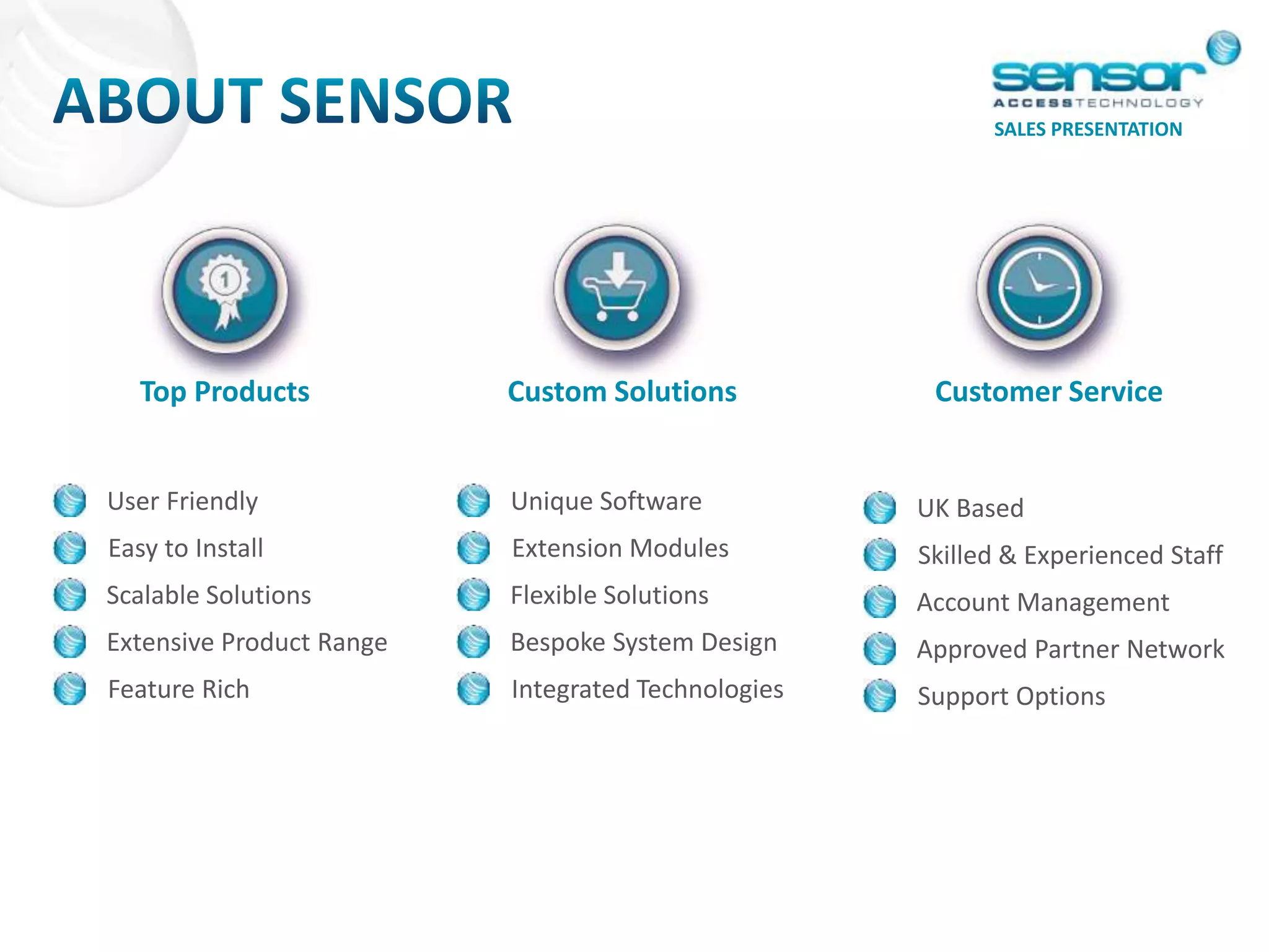 Sensor Access Presentation 2014 | PPTX