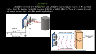 Different types of Sensors, ultrasonic, light, color and pressure | PPTX