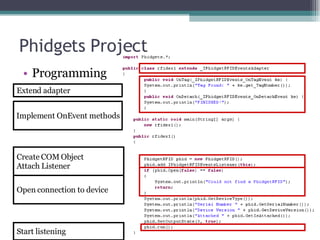 Phidget sensors | PPT