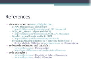 Phidget sensors | PPT