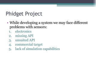 Phidget sensors | PPT