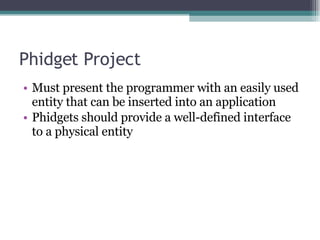 Phidget sensors | PPT