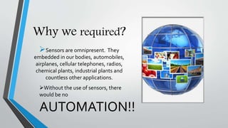 Sensors | PPTX | Chemistry | Science