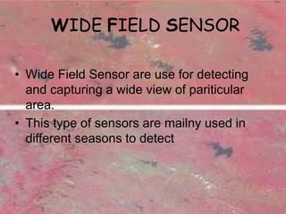 Sensors: REMOTE SENSING | PPTX