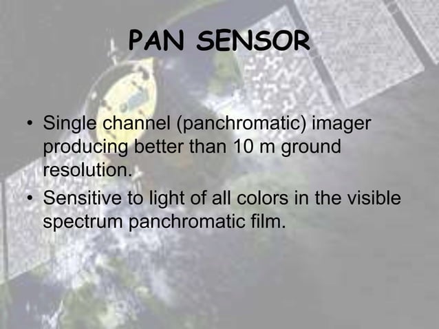 Sensors: REMOTE SENSING | PPTX