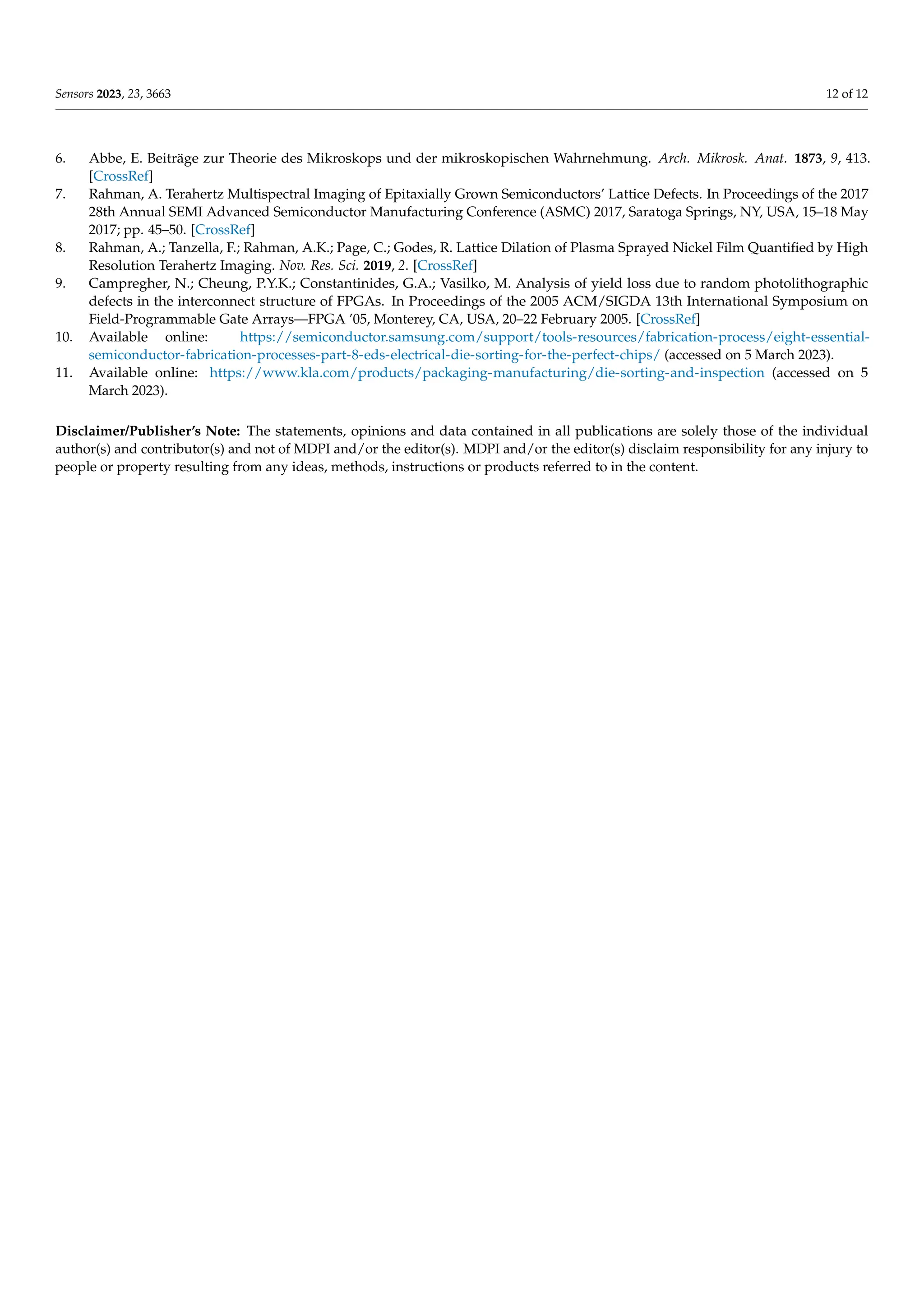 T-ray Wavelength Decoupled Imaging and Profile Mapping of a Whole Wafer ...