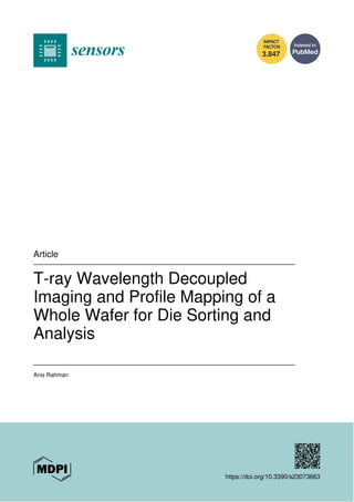 T-ray Wavelength Decoupled Imaging and Profile Mapping of a Whole Wafer ...