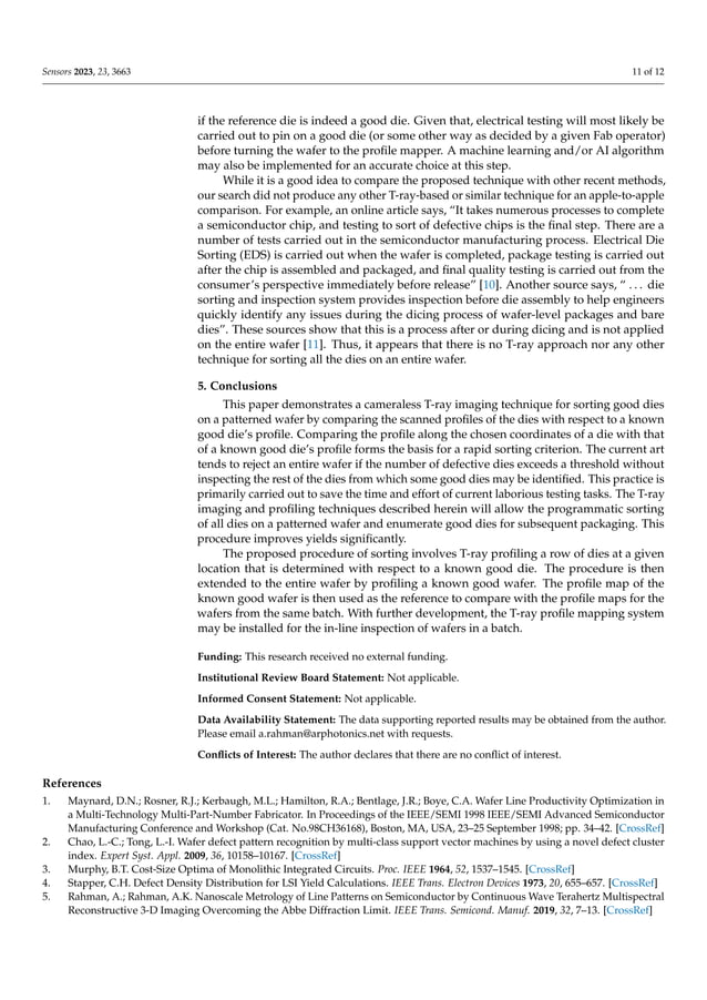 T-ray Wavelength Decoupled Imaging and Profile Mapping of a Whole Wafer ...