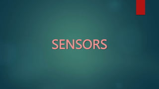 sensors.pptx | Computer Peripherals | Computing