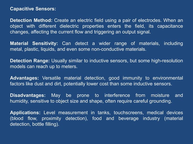 Different types of Sensors used in Mechatronics.ppt | Physics | Science