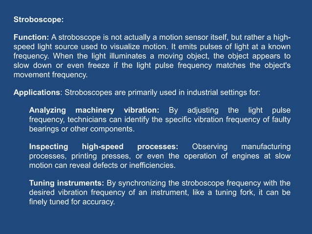 Different types of Sensors used in Mechatronics.ppt | Physics | Science