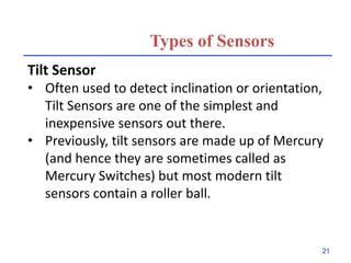 Sensors and actuators presentation: Classification, Types, Actuators | PPTX