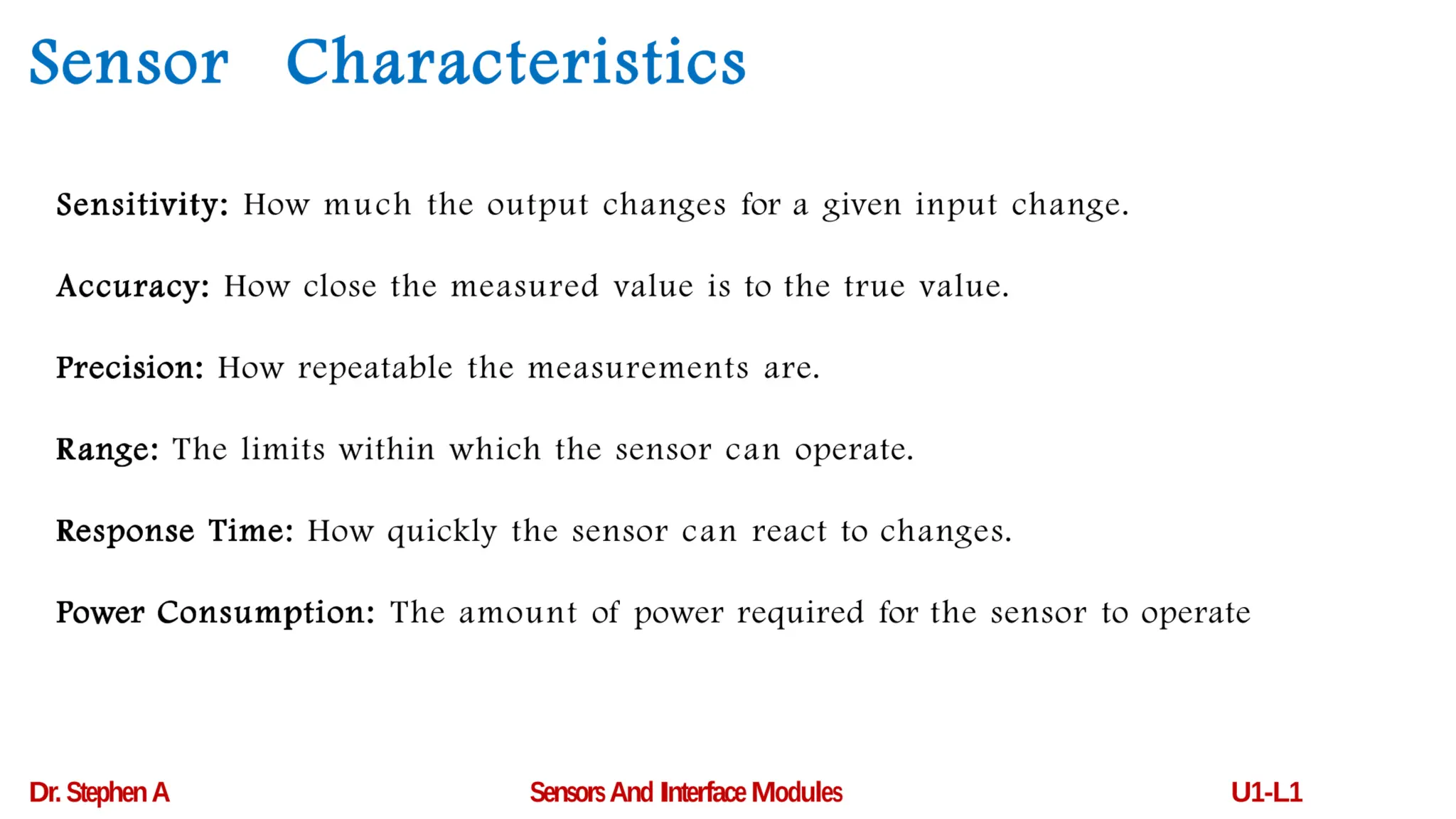 Overview on Sensors- Sensors and Interface Modules | PPT