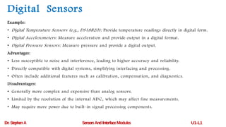Overview on Sensors- Sensors and Interface Modules | PPT